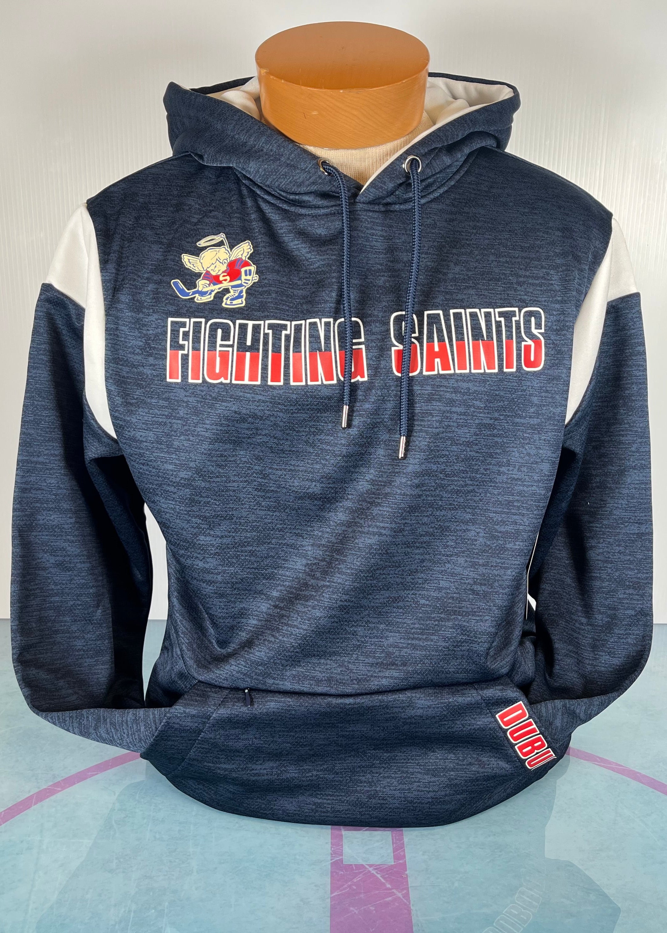 Adult Sweatshirt- Retro Cherub 2.0 – Dubuque Fighting Saints Merchandise
